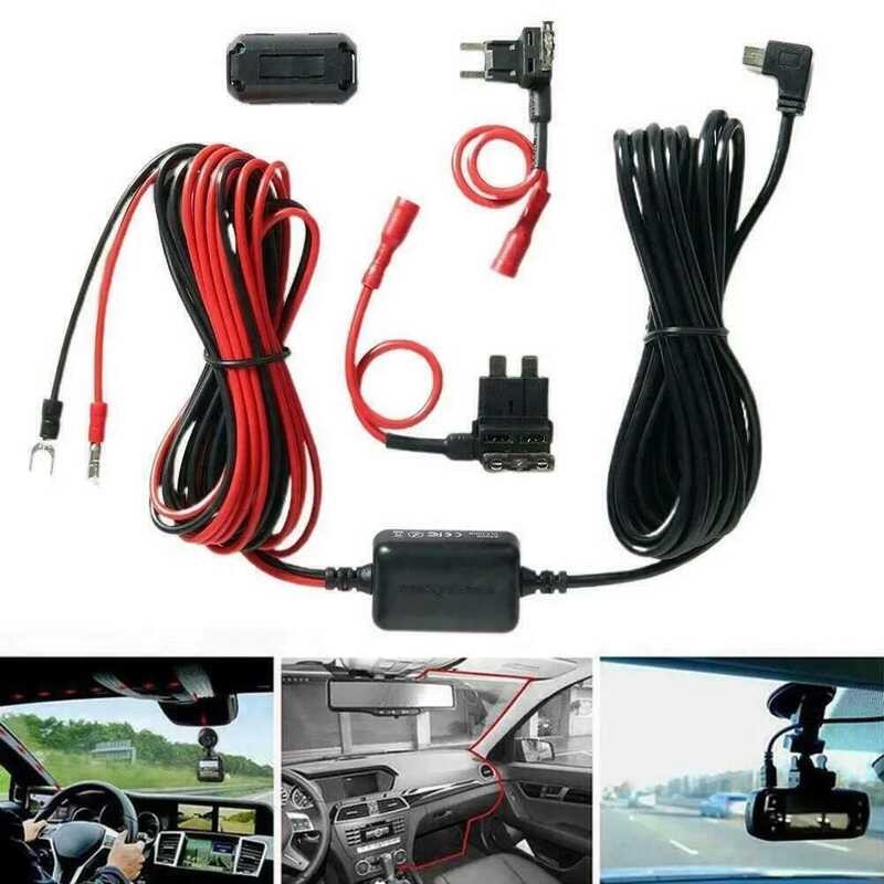 Universal 3 SET Hard Wire Fuse Box Car Recorder Dash Cam Kit Mini USB V ...