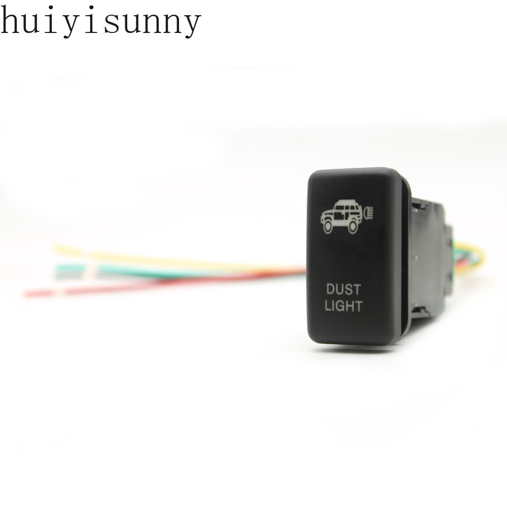 HYS LED DRL Light Bar Push Button Bumper Lights Switch For Toyota Land ...