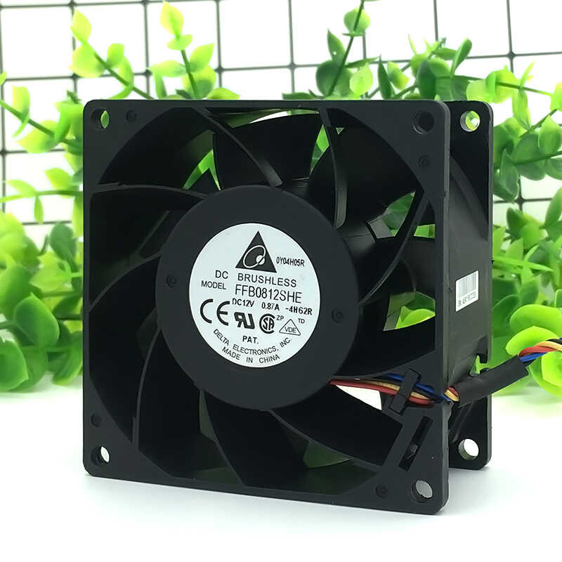 2U Delta Server Violent Fan 8038 Frequency Converter 12V 0.87A High Air ...