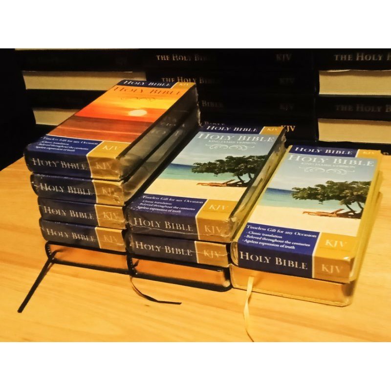 KJV THINLINE HOLY BIBLE King James Version Slim Pocket Size Genuine ...