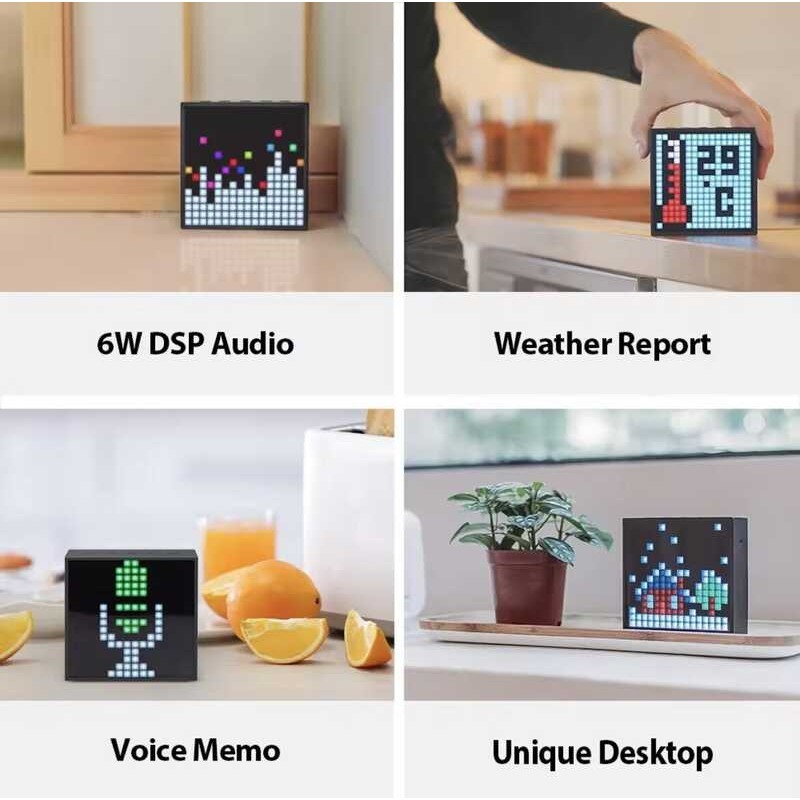 Evo Divoom Timebox Bluetooth Portable Speaker Gamit Ang Clock Alarm ...