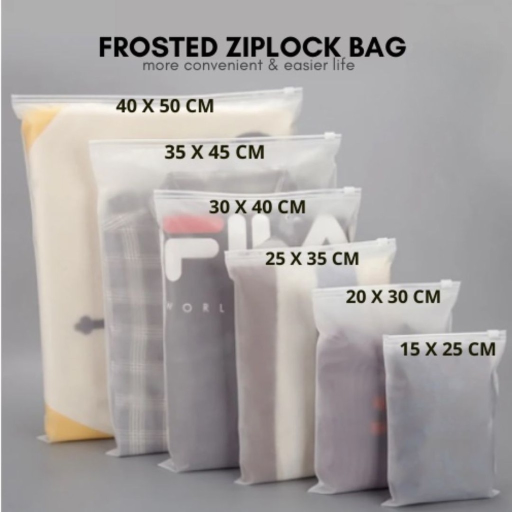 ( 3PCS ) Ziplock Seal Transparent Storage Bag Waterproof Travel Packing ...