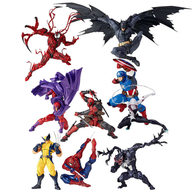 Ang Amazing E Revoltech Yamahi Deadpool Venom Deathstroke Magneto Gwen ...