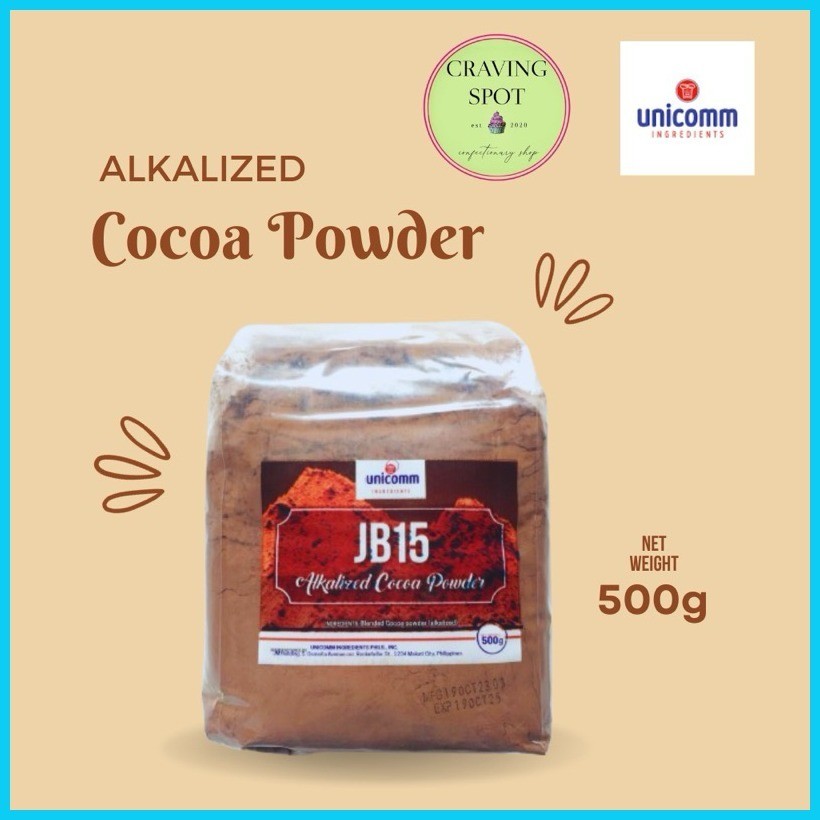 ☃ JB15 ALKALIZED COCOA POWDER UNICOMM 500g| 2026 EXPIRY | Shopee ...