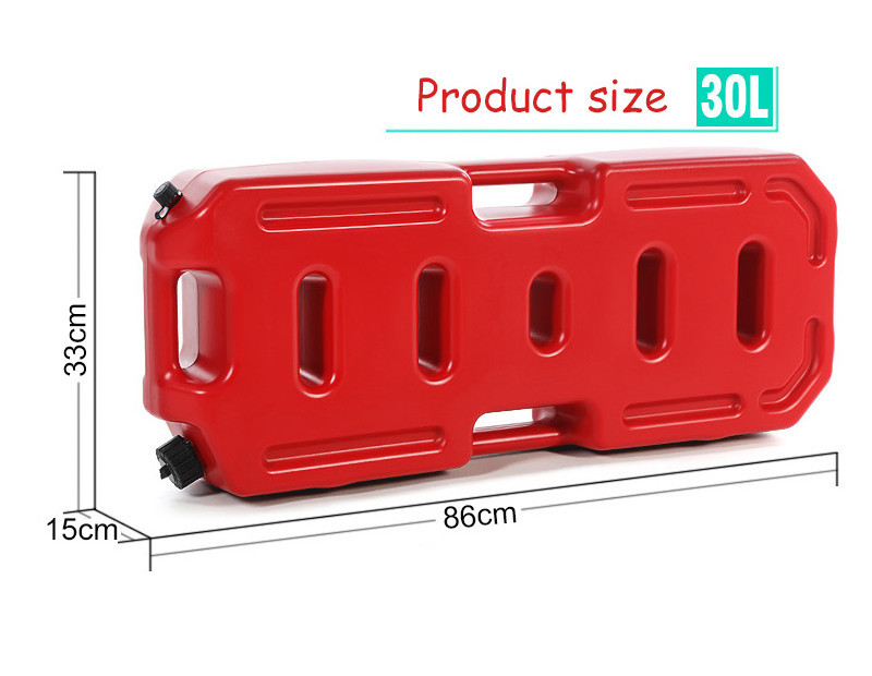 30L Liter Jerrycan Spare Fuel Barrel Gasoline Diesel Fuel Tank Can Pack ...