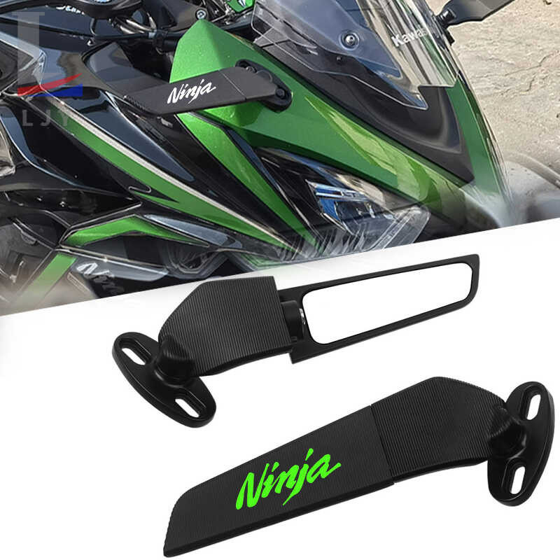 Motorcycle Mirrors Stealth Winglets Mirror Kits Rotate Adjustable ...