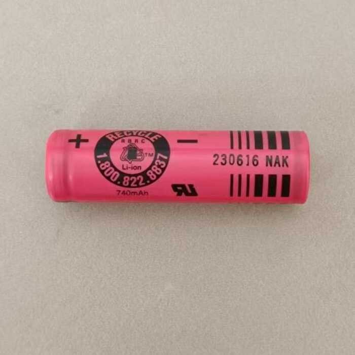 Lele Crown Sanyo Ur14500ac 3.7V 740Mah Flat Head Lithium Battery With ...