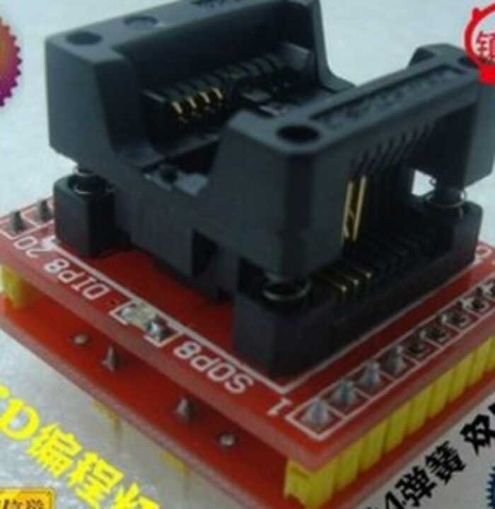 Red SOP8 to DIP8 adapter conversion base width 8-bit adapter can write ...