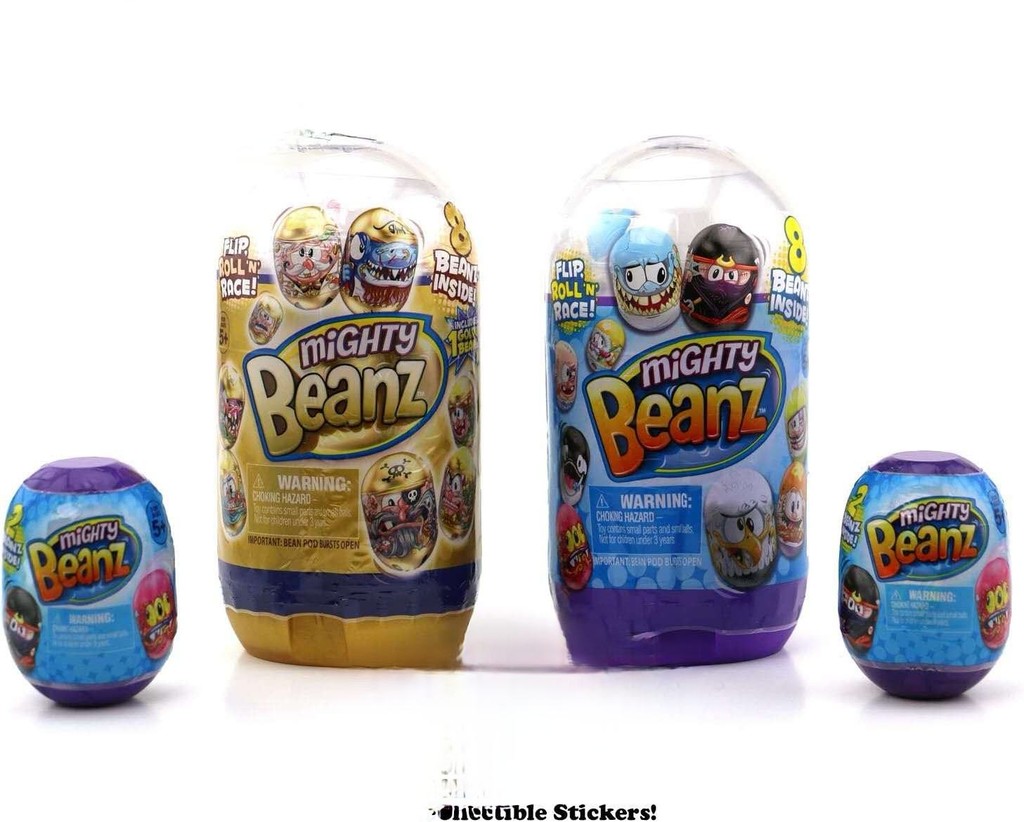 Mighty beanz Crazy Tendon Bean Strong Bean Hammering Music Mystery Box ...