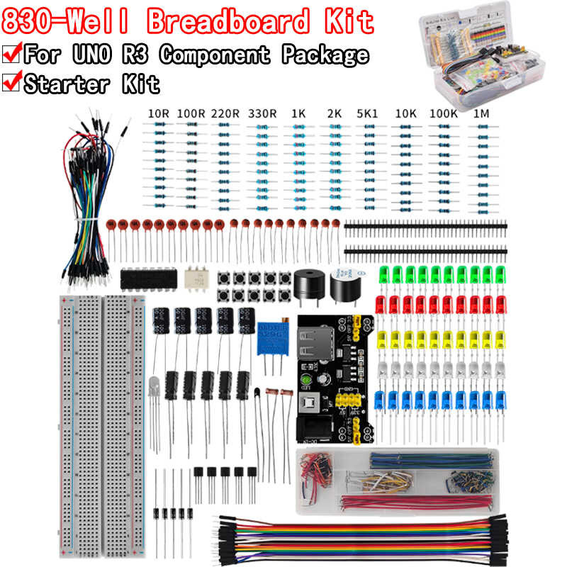 Electronic Components Kit Pack Starter DIY Project For Arduino R3 ...