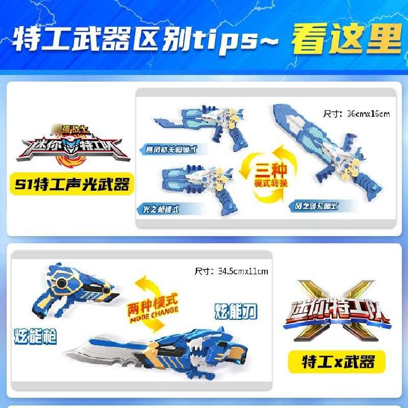 Mini Agent Toy x Transform Weapon Thunder Warrior Sword Furt Special ...
