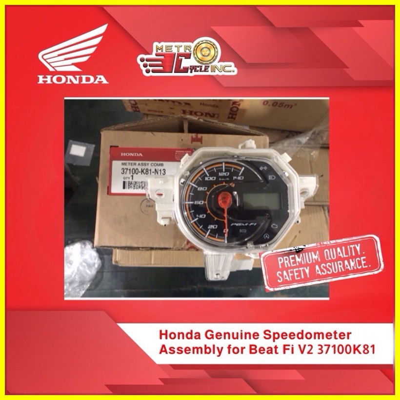 Honda Genuine Speedometer Assembly for Beat Fi V2 37100K81 | Shopee ...