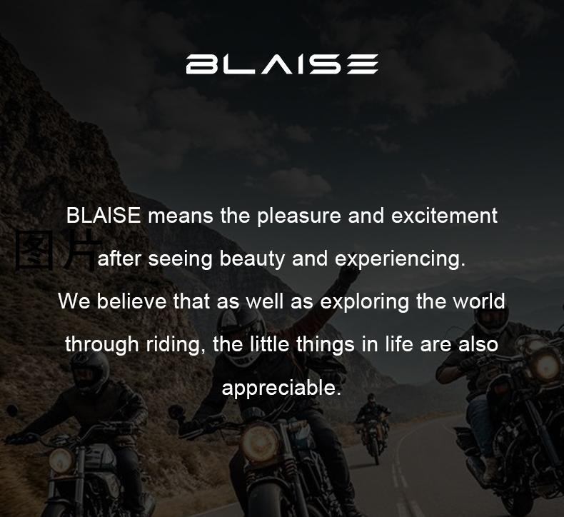 BLAISE V2 Motorcycle Helmet Intercom Headset Music sharing while in ...