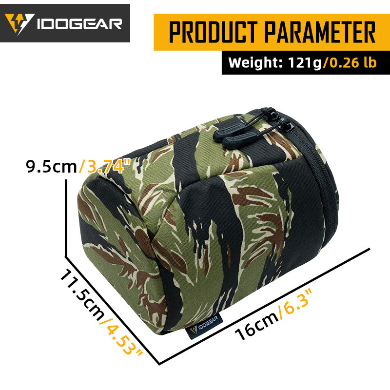 IDOGEAR Tactical Pouch NVG Bag Cotton Paded Shock Absorbed MOLLE ...