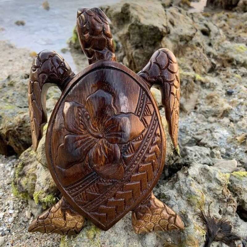 Hawaiian Simulation Sea Turtle Ornament Statue Tortoise Sculptures ...