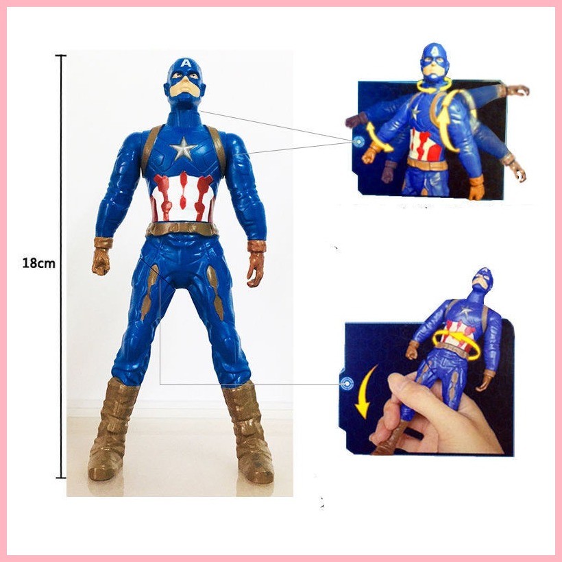 5Styles Spiderman Hulk Ironman Captain America Figures Toys Set Kids ...
