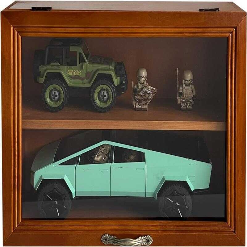 Wooden wall mounted blind box storage box Bubble Mart display rack Le ...