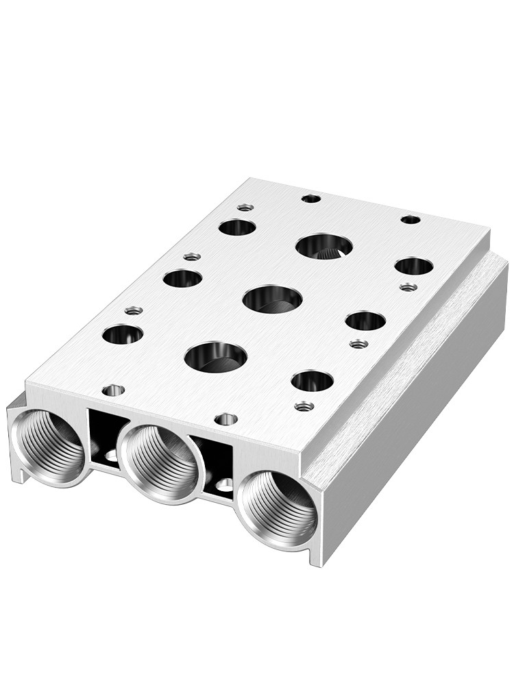 Electromagnetic valve base 4V210-08 manifold plate 200M valve group ...