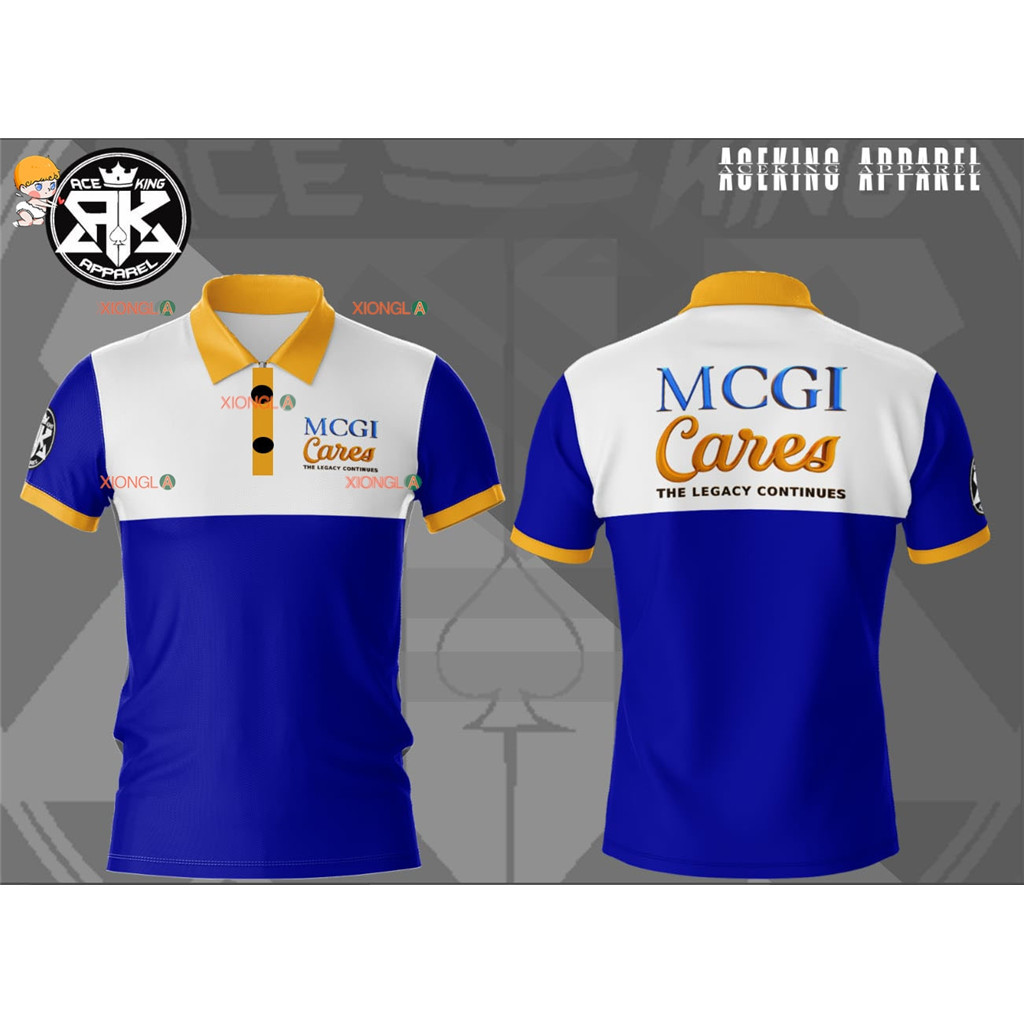 MCGI Polo Shirt V1: Iconic Blue and Orange Design, Showcasing the Spirit of Care(Free ...