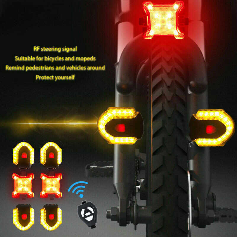 Lahat ng Set Smart Wireless Remote Control Bike Turn Signals Front Rear ...