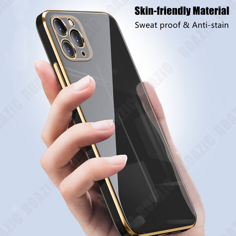 Phone Case for Huawei Nova Y72 Straight Electroplate Edge Casing Soft ...