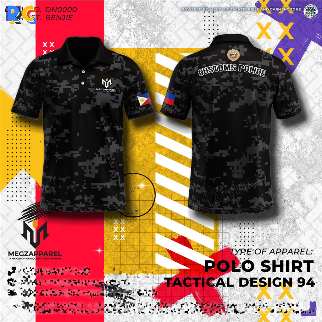 RC-2025 NEW JERSEY Tactical Polo Shirt for Men TACTICAL GLOCK AIRBORNE ...