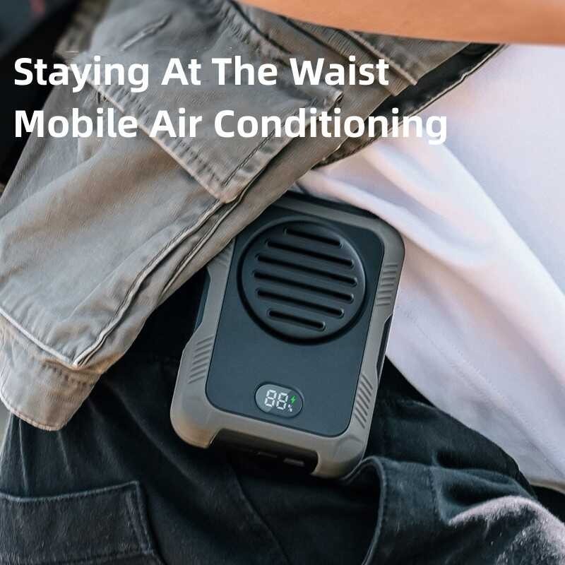 2023 Bagong USB Portable Personal Hanging waist Rechargeable battery ...