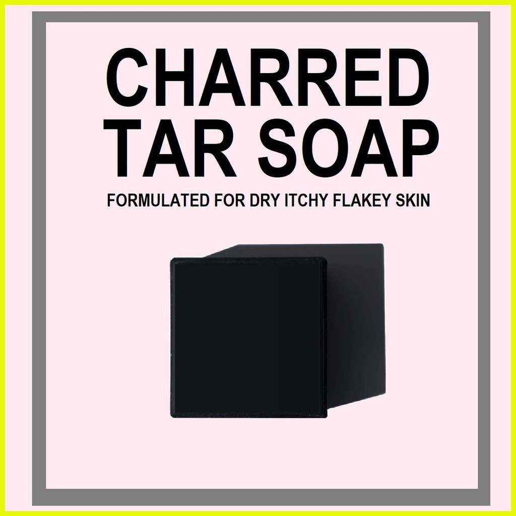 WC TAR SOAP for dry itchy flakey skin Charred Tar soap | Shopee Philippines