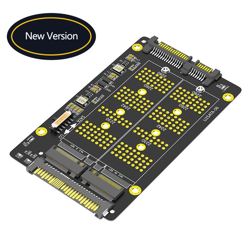 M2 SSD Adapter M.2 NVME M Key to U.2 SFF-8639 M.2 SATA B Key to SATA2.0 ...