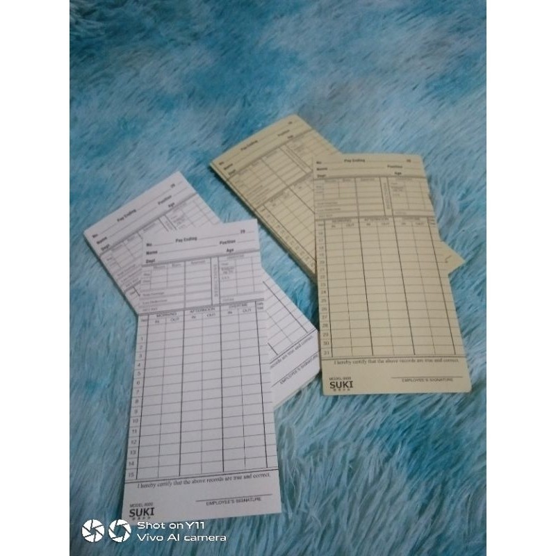☢ Daily Time Card (White,Yellow) | Shopee Philippines