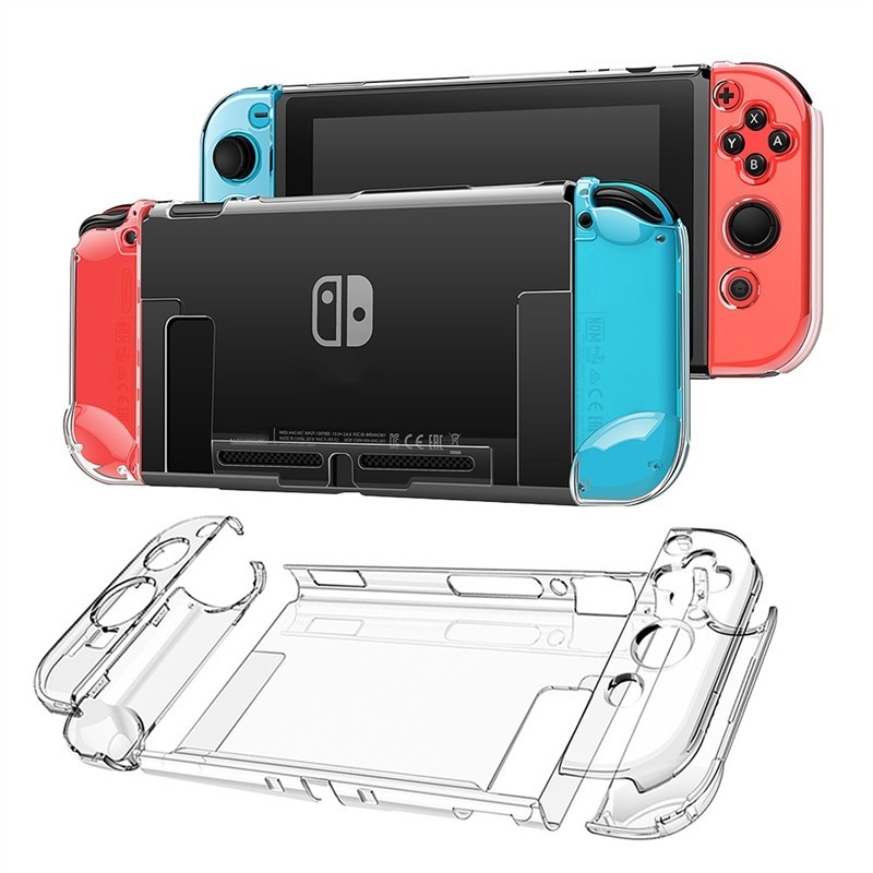 Nintendo Switch NS OLED Console Joy-con Crystal Clear Case Transparent ...