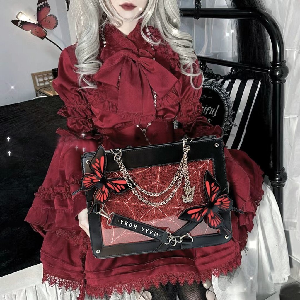 COD Labyrinth Butterfly Pain Bag Tote Bag Girl's Shoulder Crossbody ...