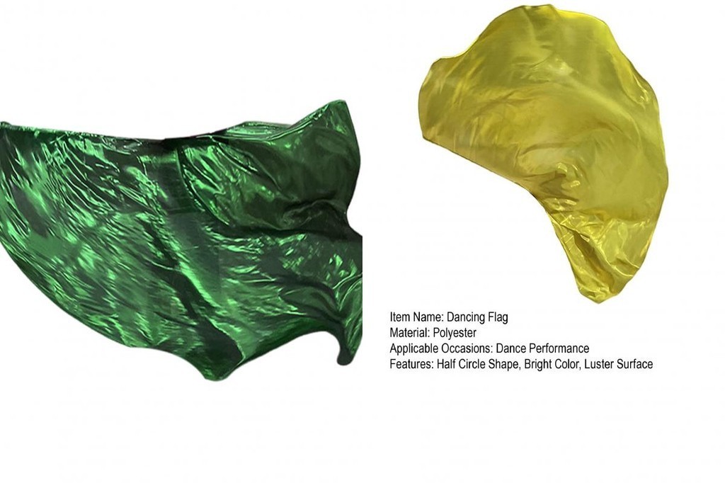 SAND Performances Dance Flag Polyester Dance Flags Colorful Half Circle ...
