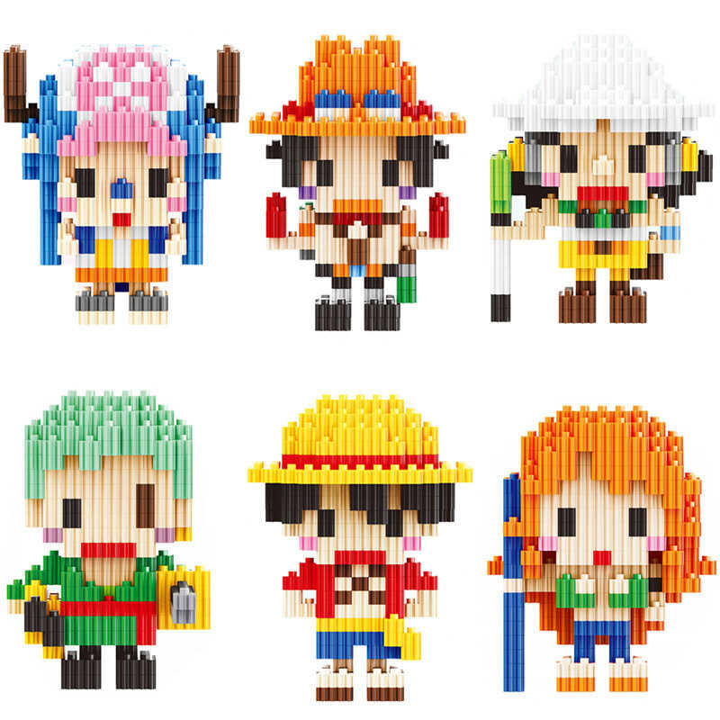 Bangunan Ng Mga Block Luffy Nami Roronoa Zoro Bricks Anime Mini Action ...