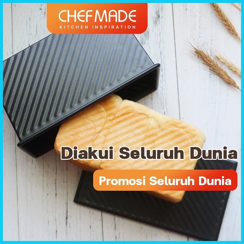 Chefmade Non-Stick Bread Pan 250g /300g /450g Standard Loaf Pans Toast ...
