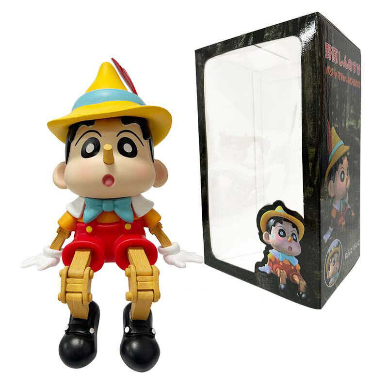NEW Crayon 2023 Shin Chan Pinocchio Puppet Mobile Modelo Ng Mga Kamay ...