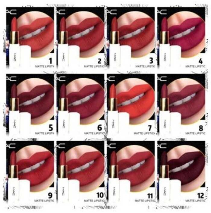 Professional 12 Colors White Lips Waterproof Long Lasting Pigment Veet ...