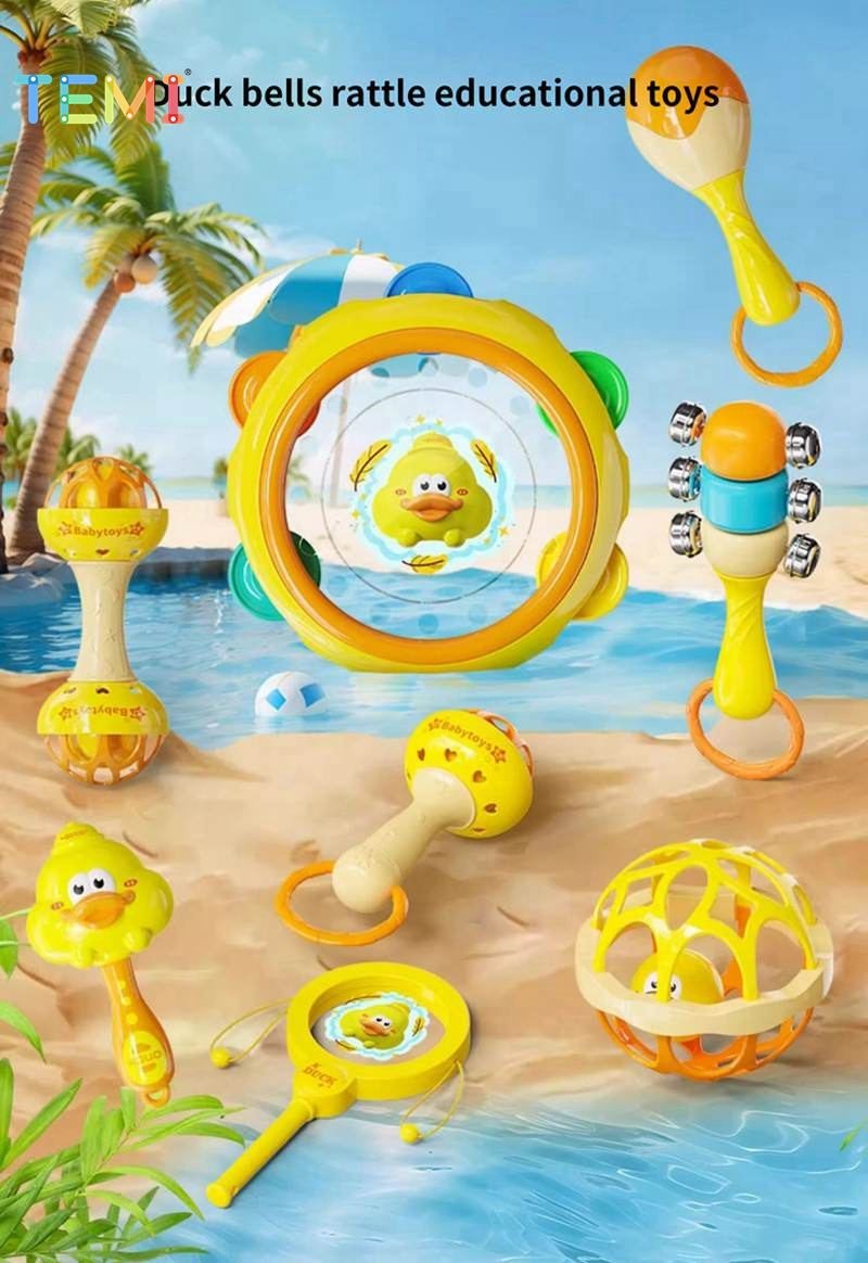 TEMI Hand cranked bell grasping toy for early childhood education ...