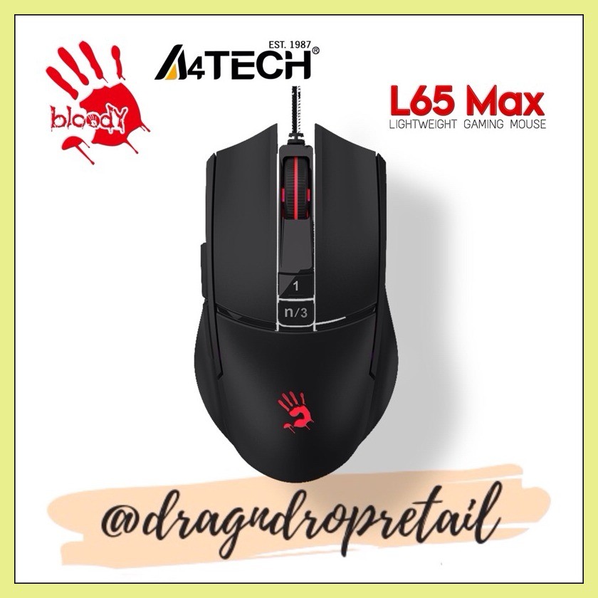 ↗ A4TECH BLOODY L65 Max Lightweight RGB Gaming Mouse, Honeycomb Shell, Ultra Core 3 & 4 - Honey ...