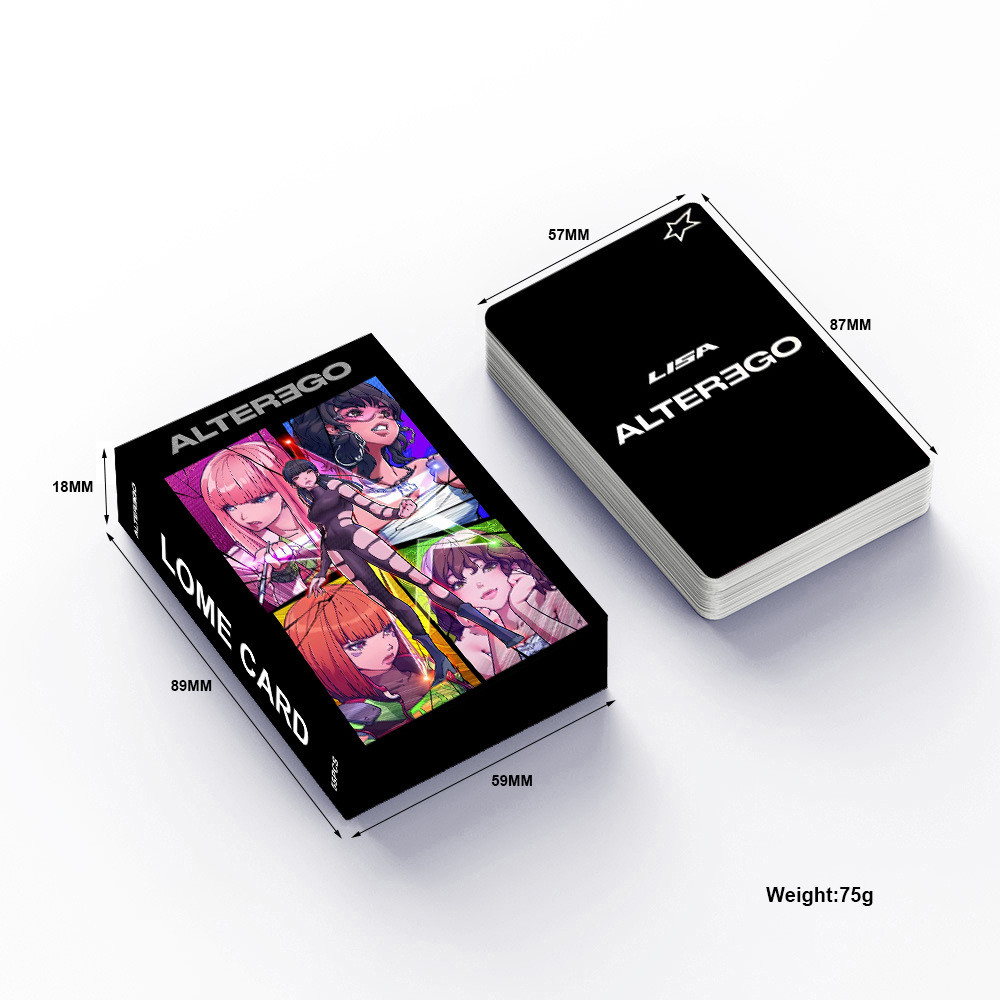 Kpop Lisa New Album Alter EGO LOMO CARD BLACKPINK Small Card Collector ...