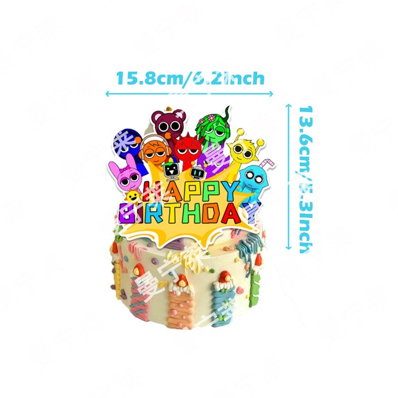 Sprunki Game Theme Party Incredibox Children's Birthday Tableware ...