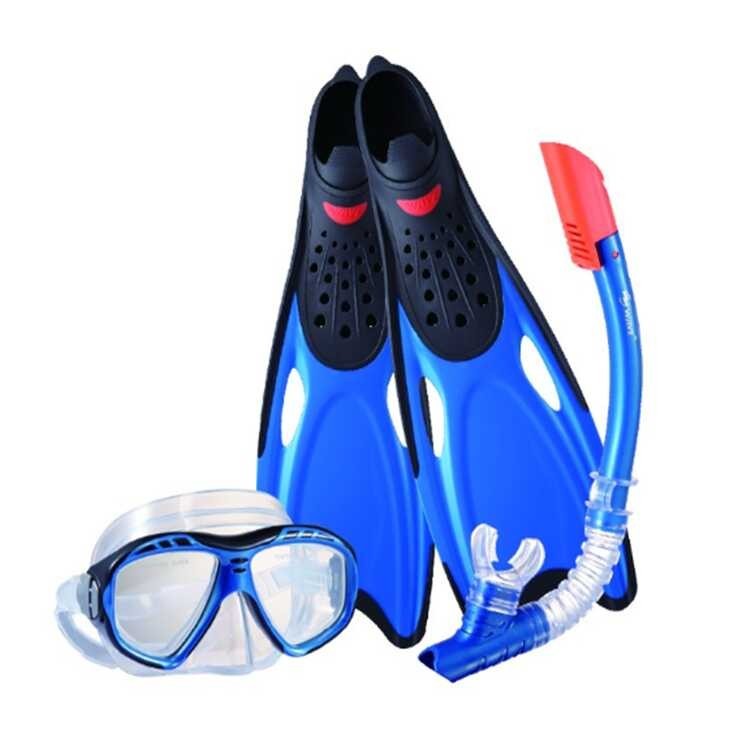 Silicone Snorkel Mask Fins Set Gear Scuba Diving Equipmentcd | Shopee ...