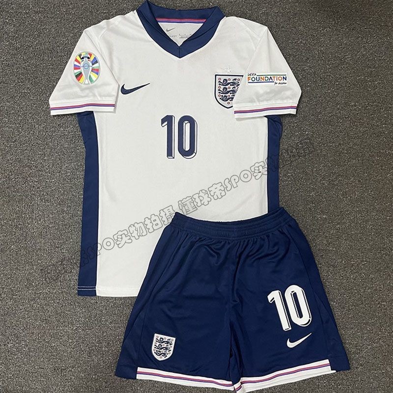 England Jersey Home And Away Fan Version 2024 European Cup Rice No. 10 ...