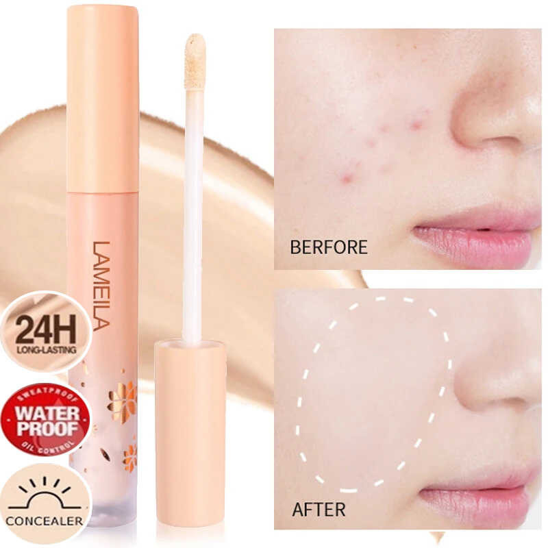Lameila Face & Base 4 Colors Full Coverage Liquid Concealer Scars Dark ...