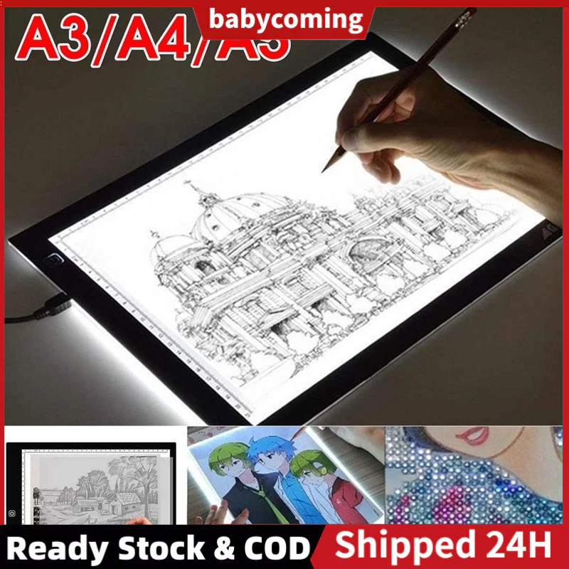 LED Copy Board A3/A4/A5 Light Pad Drawing Tracing Tablet Animation Sketching Diamond Painting ...