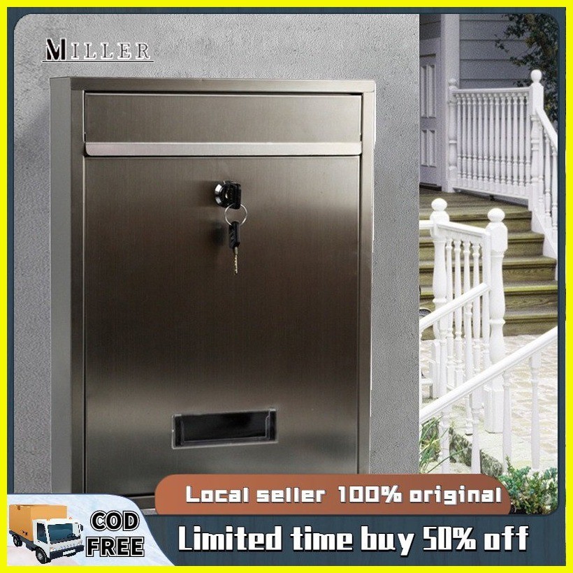 【TOP 1】Stainless Steel Mail Letter Post Storage Box Outdoor Waterproof ...
