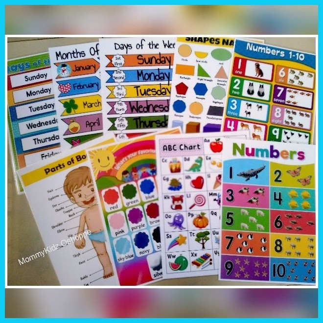 COD COLORS A4 size Laminated Educational Wall Chart | Shopee Philippines