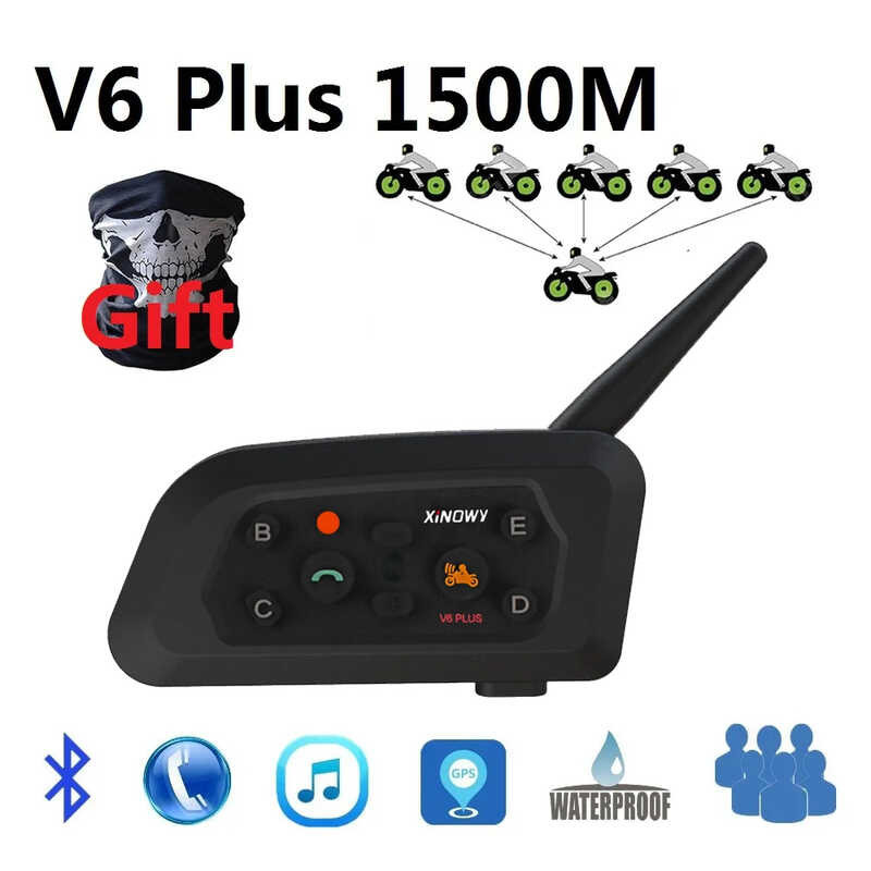 1500M Plus Motorcycle Helmet Intercom Bluetooth Headset 2 In 1 ...