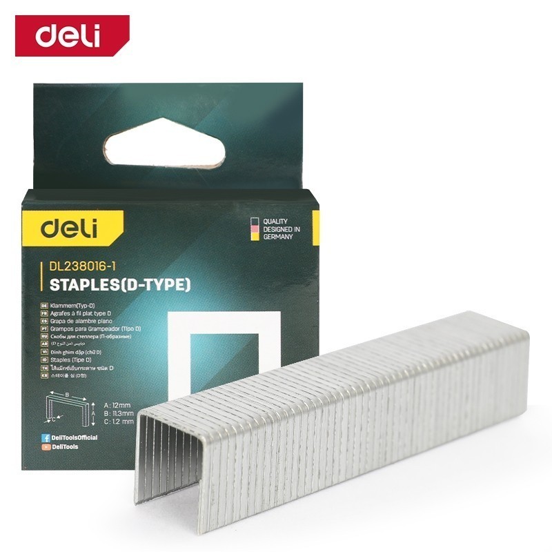 Deli Nail Gun Staple Gun Plastic Nail gun for Wood EDL238002 | Shopee ...