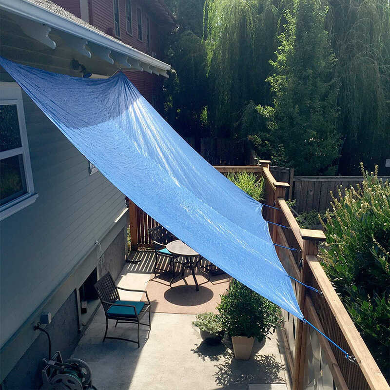 ☯ Plastikang Sheet Makapal Asul Na Oranye Lilim Araw Sa Labas Walang ...